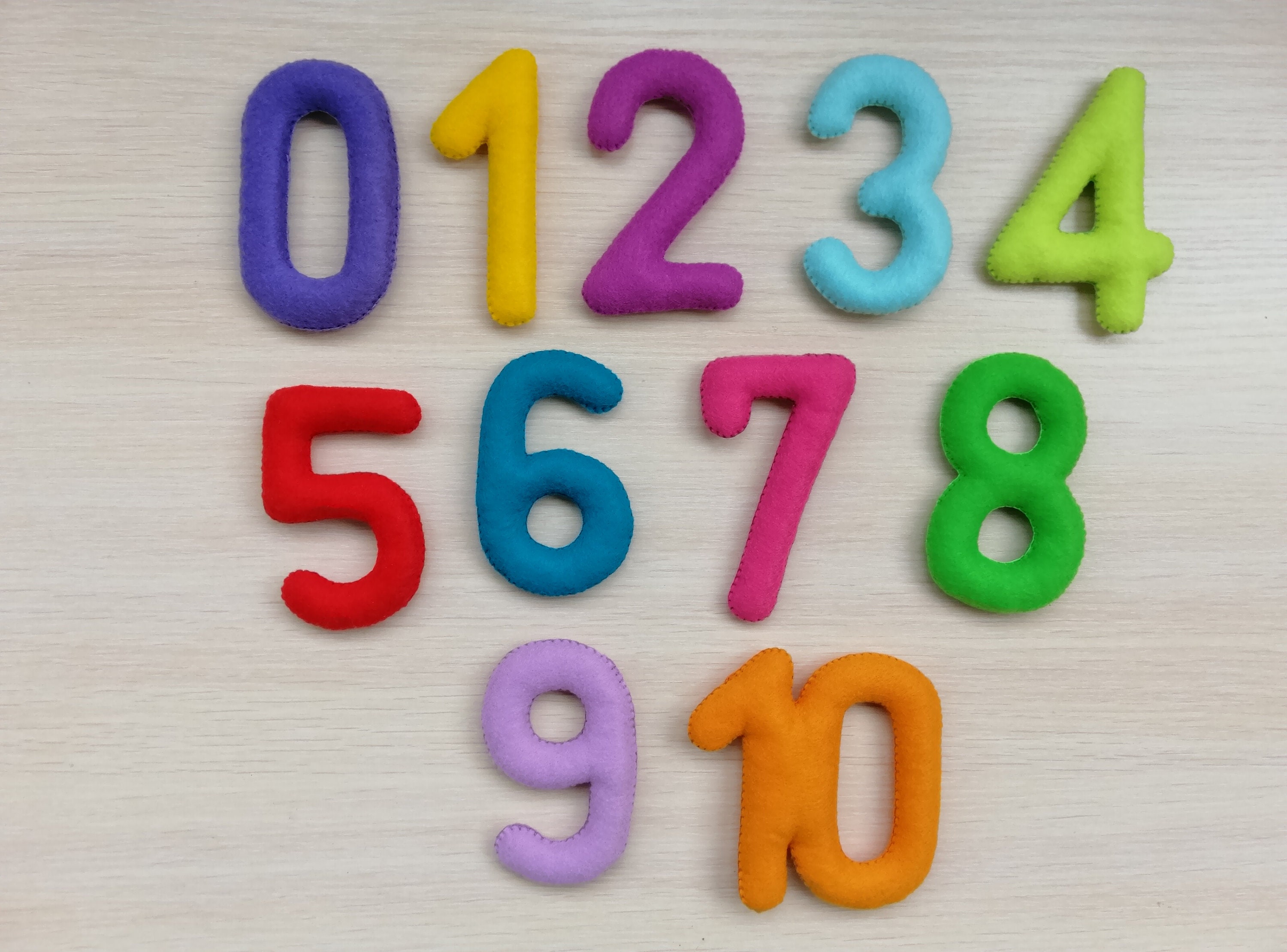 Felt Numbers Numbers Birthday Decor Felt Ornament Toddler | Etsy