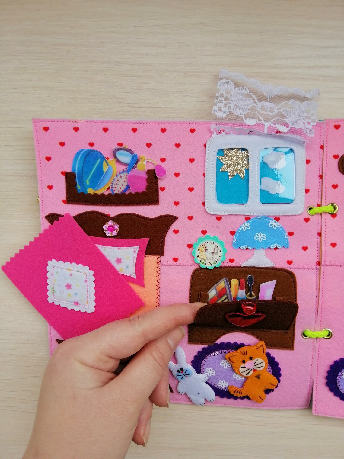 Quiet book dollhouse Quiet Book Quit book pages Felt Quiet | Etsy