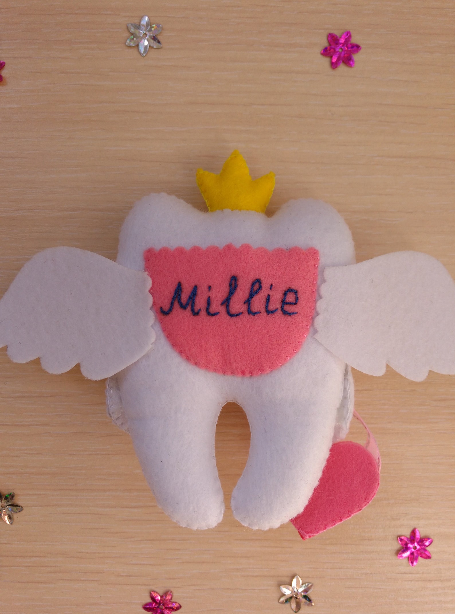 Tooth Fairy Baby Shower Gift Personalized Tooth Fairy Felt - Etsy