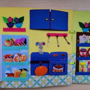 Quiet Book Dollhouse, Quiet Book, Quit Book Pages, Felt Quiet Book ...