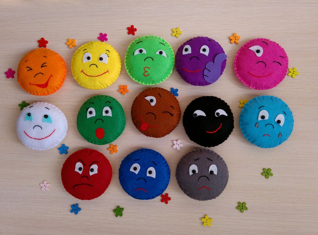 Felt Emotions, Preschool Toys, Kindergarten Toys, Felt Learning Toy ...