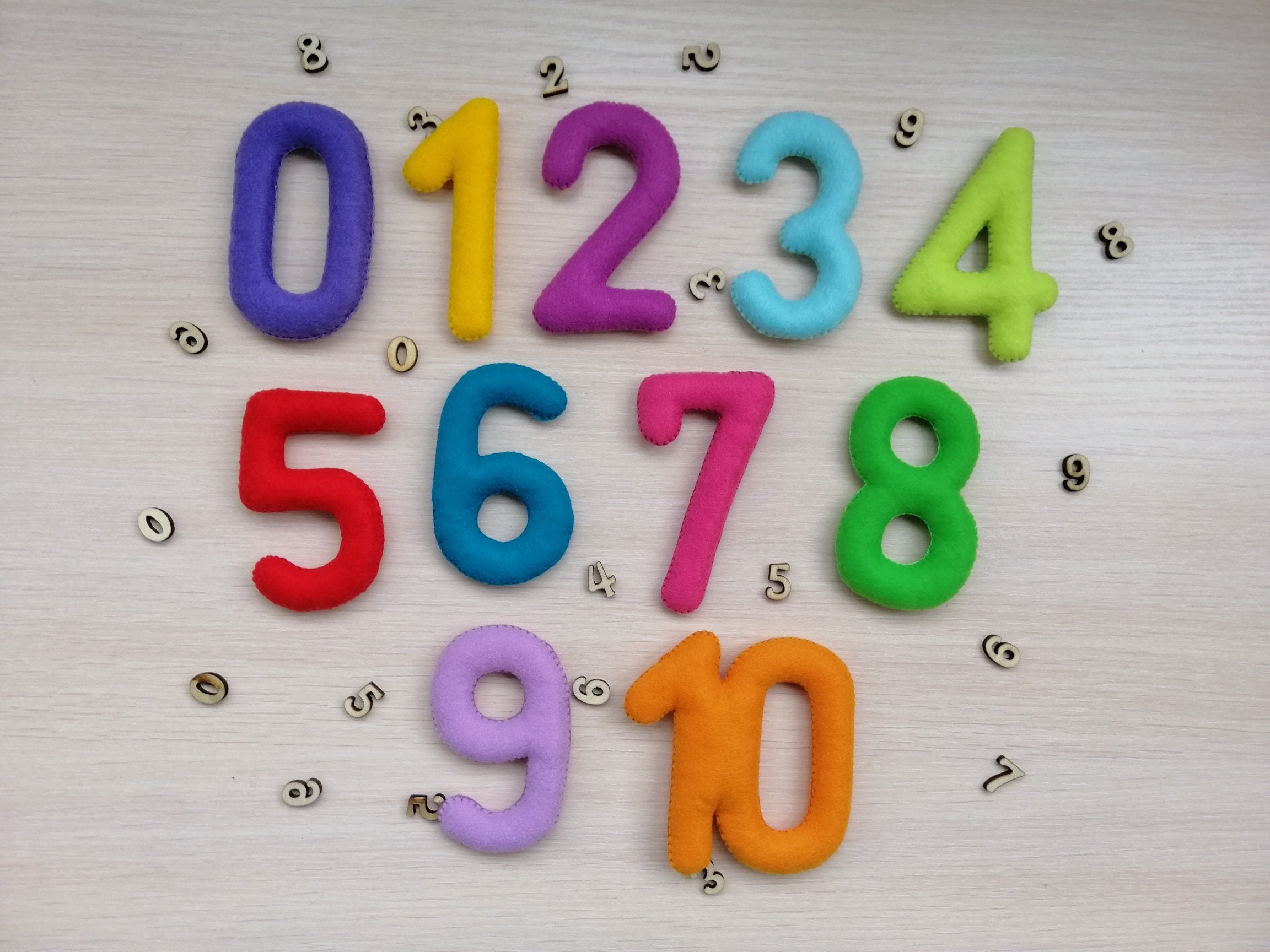 Felt Numbers Numbers Birthday Decor Felt Ornament Toddler | Etsy