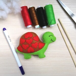 Felt Turtle, Felt Turtle Pattern, Felt Sea Animals, Felt Sea Creatures ...