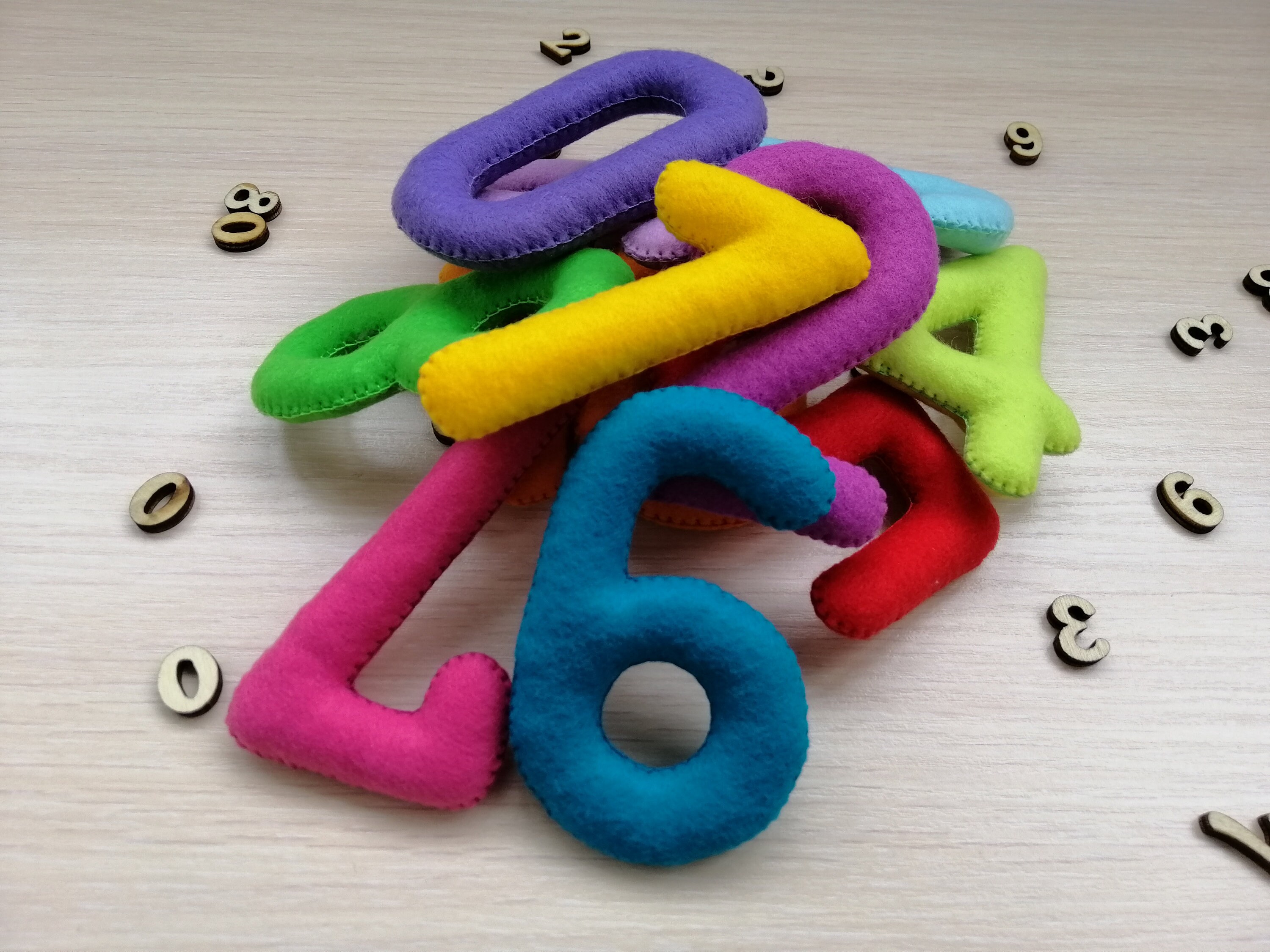 Felt Numbers Numbers Birthday Decor Felt Ornament Toddler | Etsy