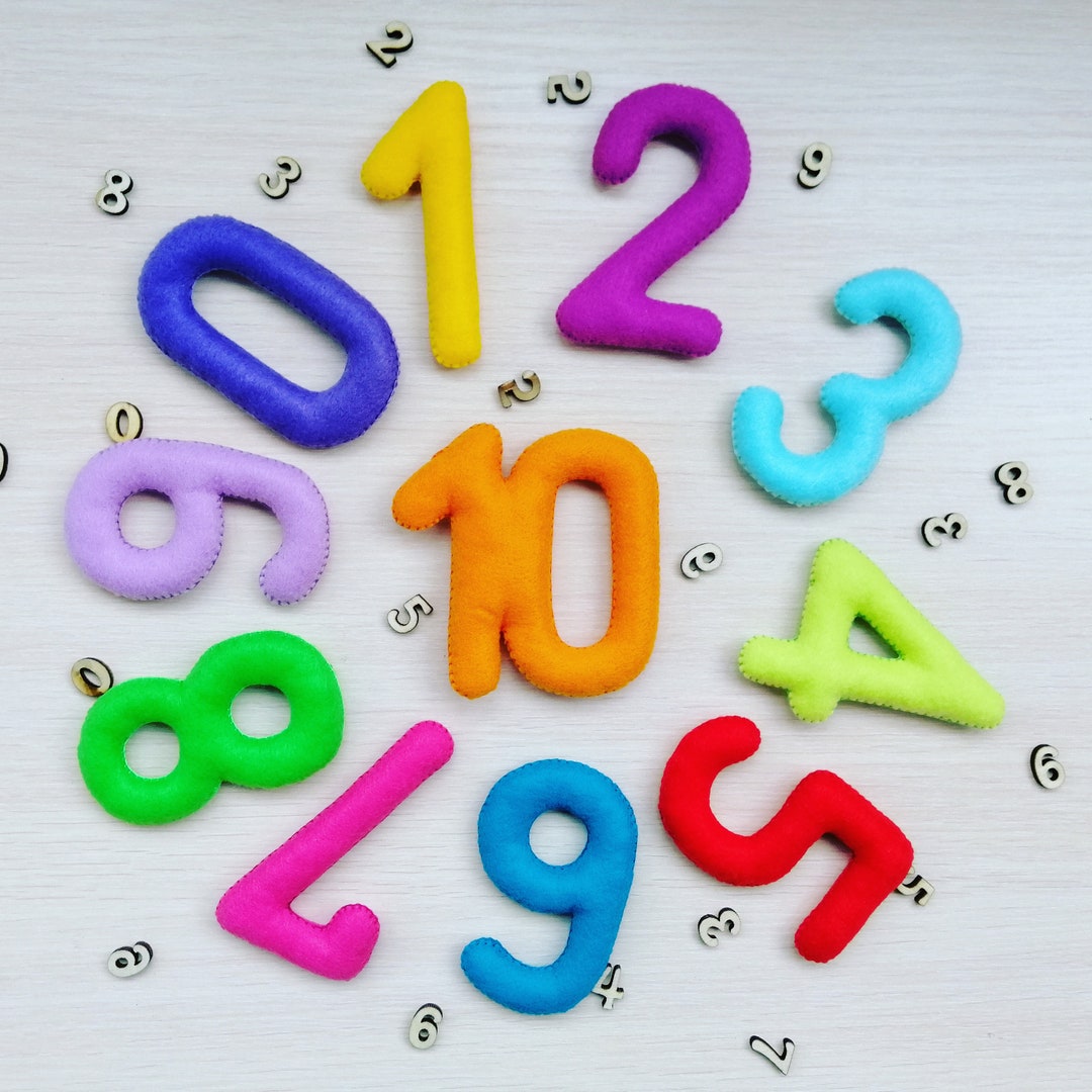 Felt Numbers, Numbers, Birthday Decor, Felt Ornament, Toddler ...