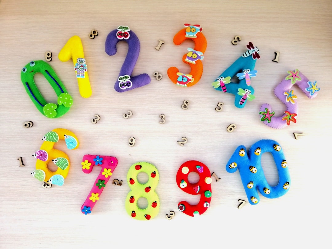 Felt Numbers With Magnets Inside, Advent Calendar, Educational Toy ...