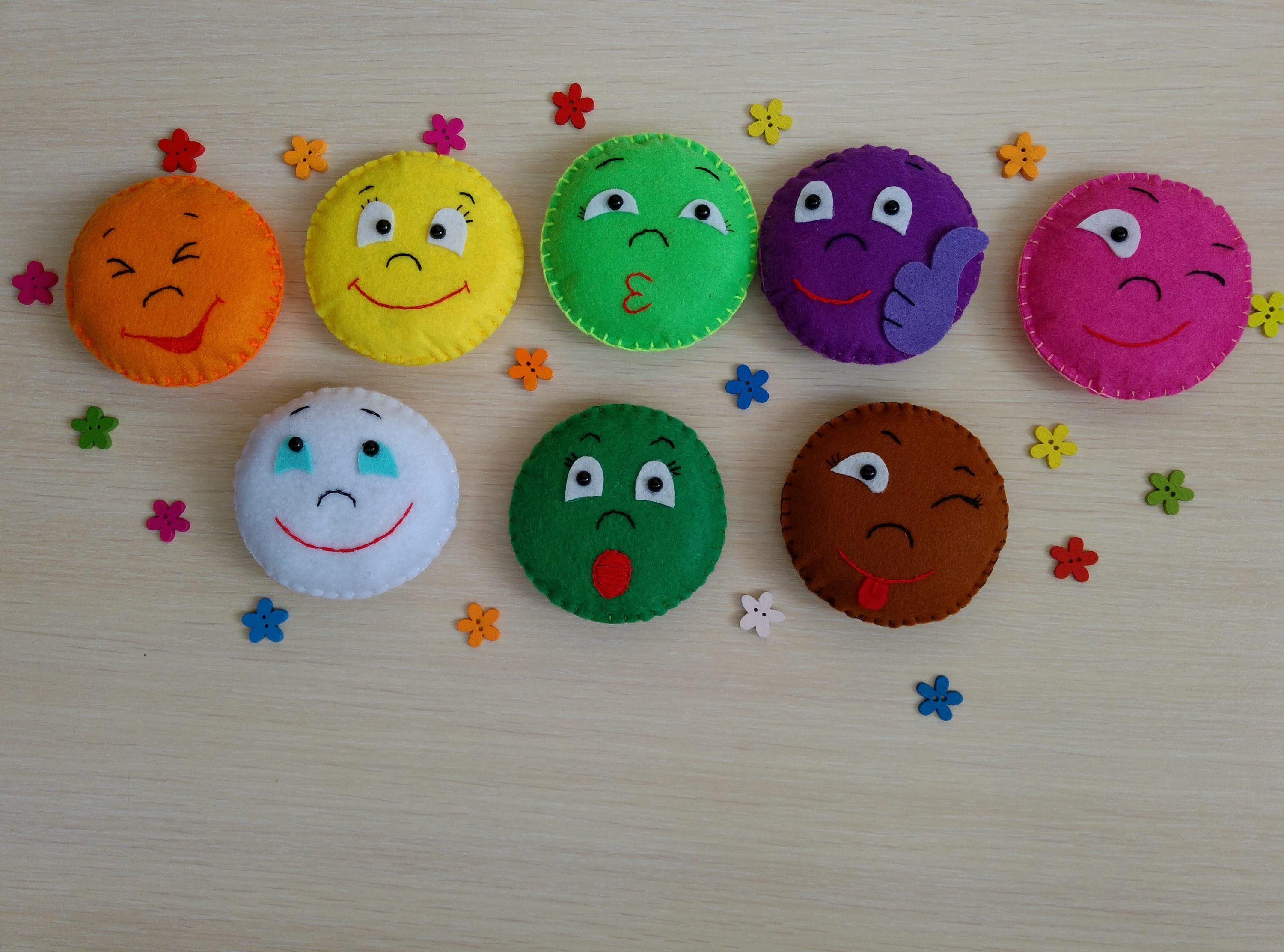 Felt Emotions Preschool Toys Kindergarten Toys Felt | Etsy