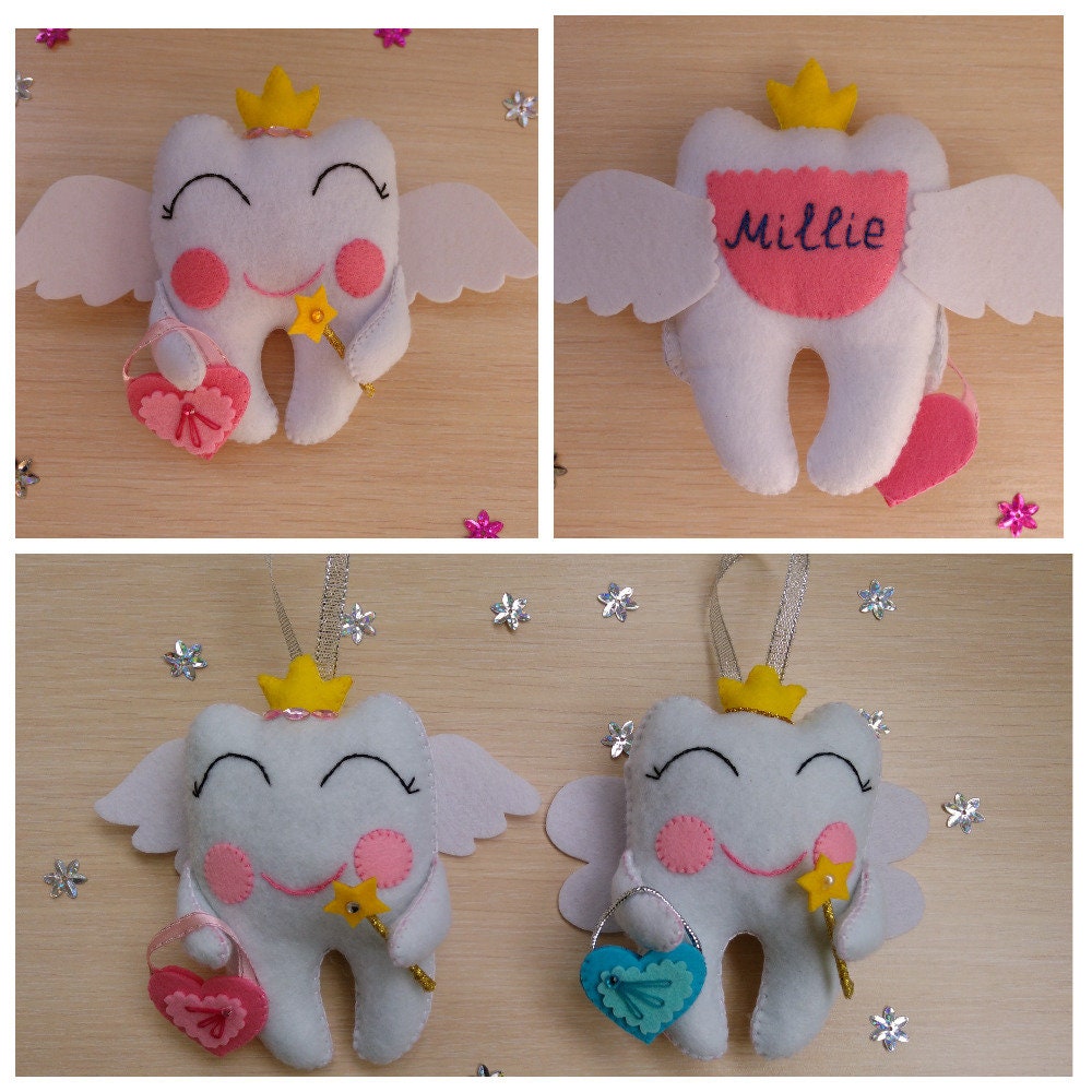 Tooth Fairy Baby shower gift Personalized tooth fairy Felt | Etsy