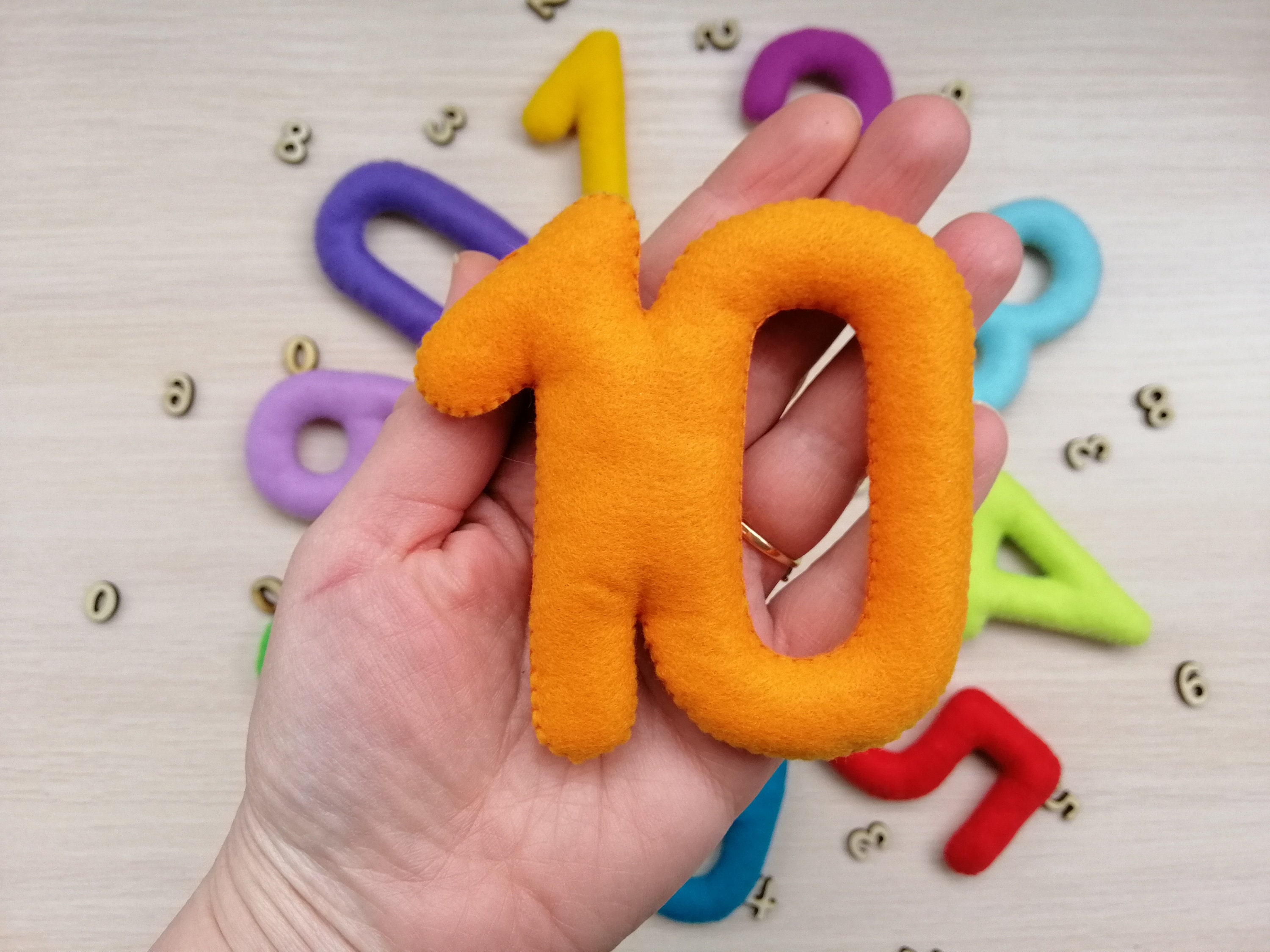 Felt Numbers Numbers Birthday Decor Felt Ornament Toddler | Etsy