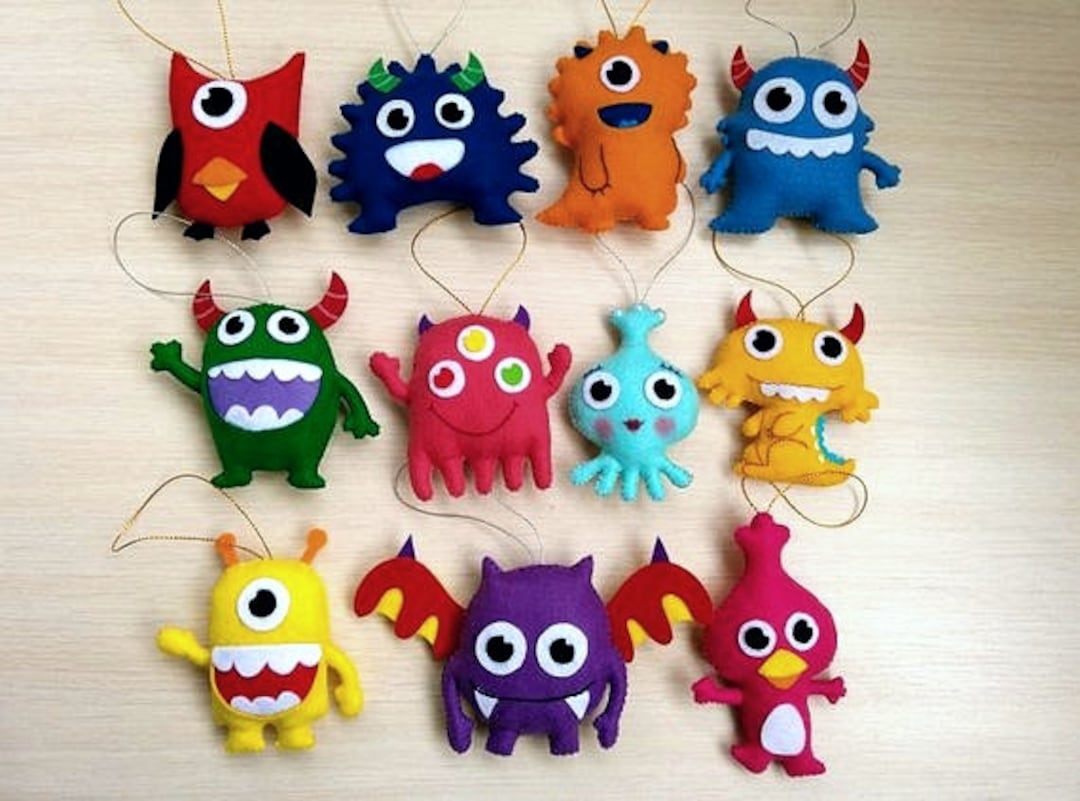 Monsters Toy, Felt Monster, Little Monsters, Baby First Doll, Monster ...