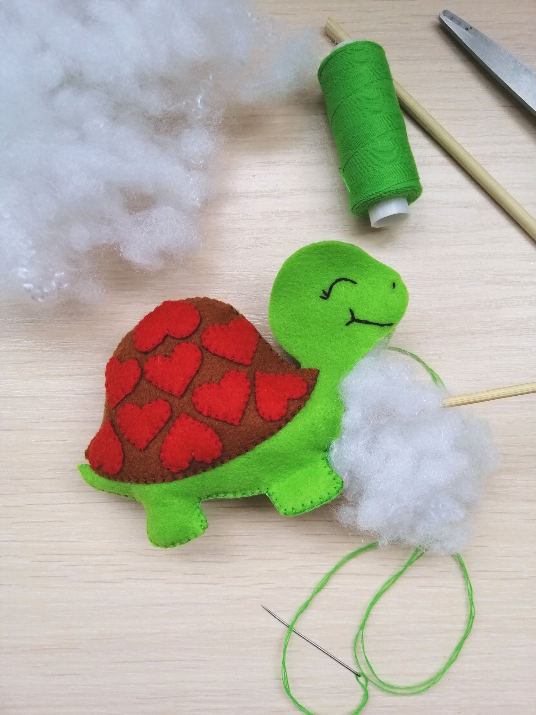 Felt Turtle Felt Turtle Pattern Felt Sea Animals Felt Sea | Etsy