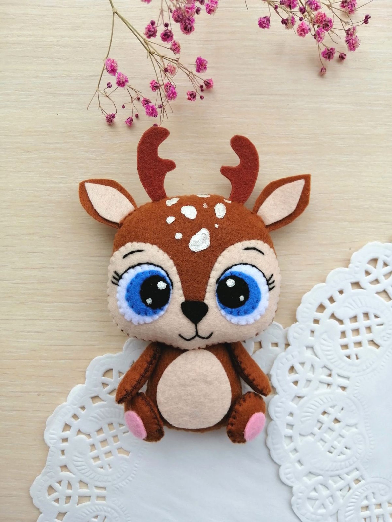 Woodland Felt Animals Safari Animals Christmas Felt - Etsy