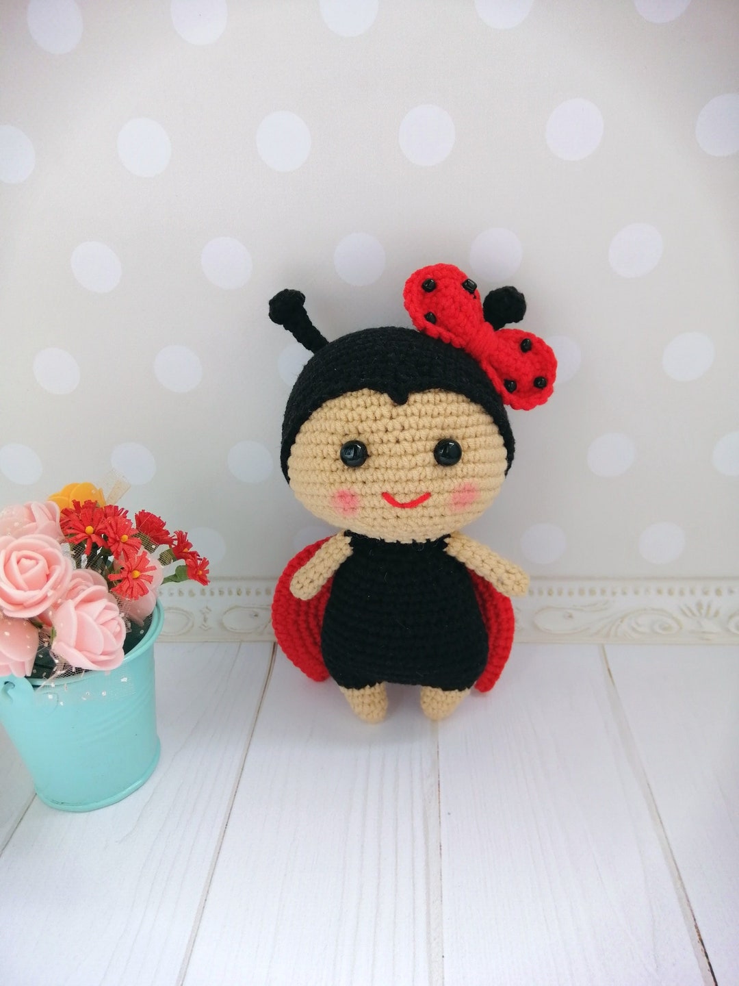 Ladybug, Crochet Ladybug, Crochet Ladybug Doll, Crochet Cuddly, Soft ...