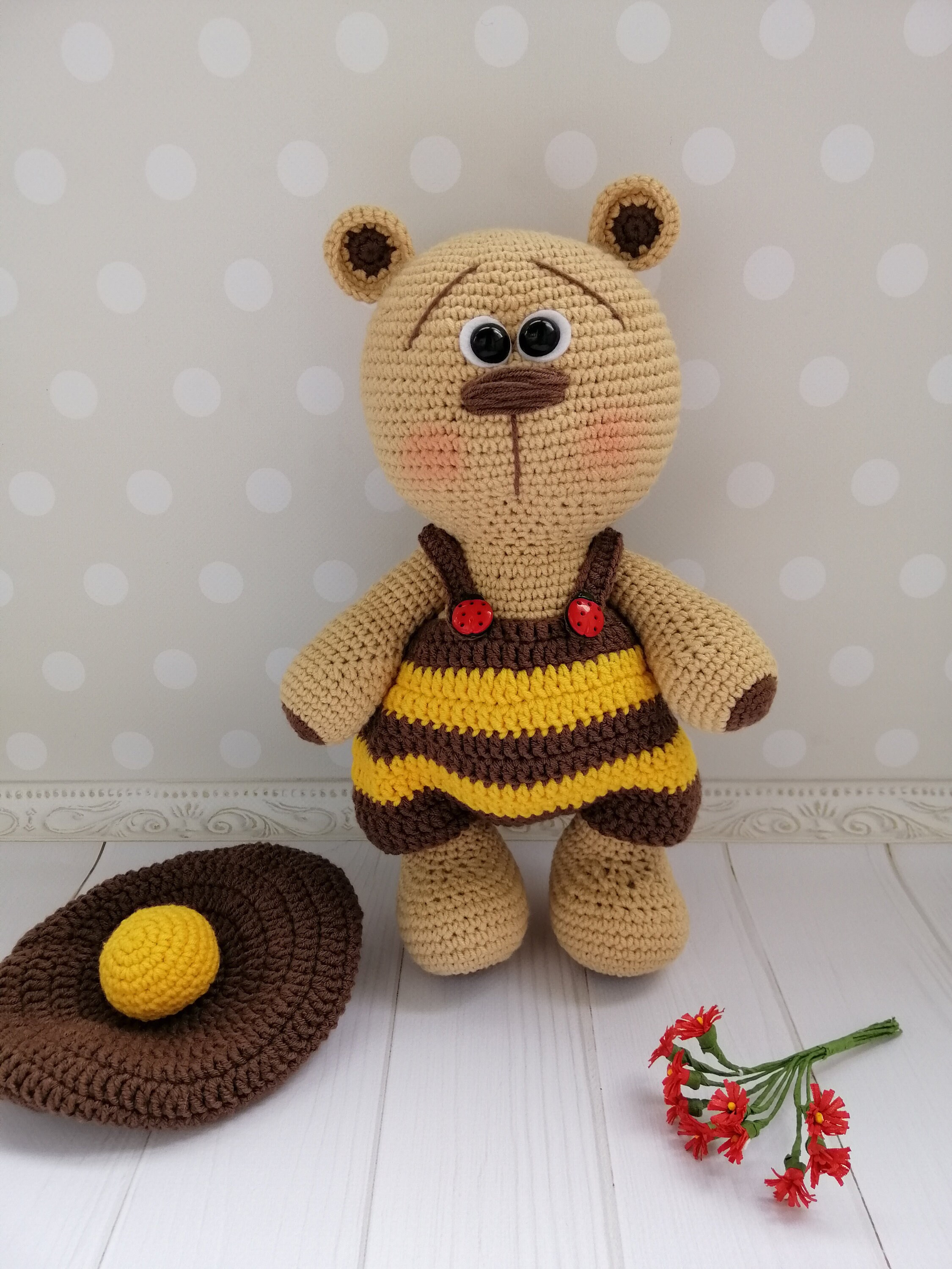 Crochet bear Cuddle me bear Amigurumi bear Crochet animals | Etsy