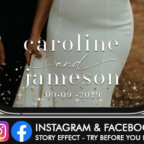 Wedding Instagram Filter Wedding Instagram Effect Custom - Etsy