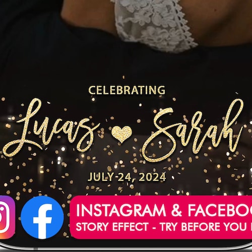 Wedding Instagram Filter Wedding Instagram Effect Custom - Etsy