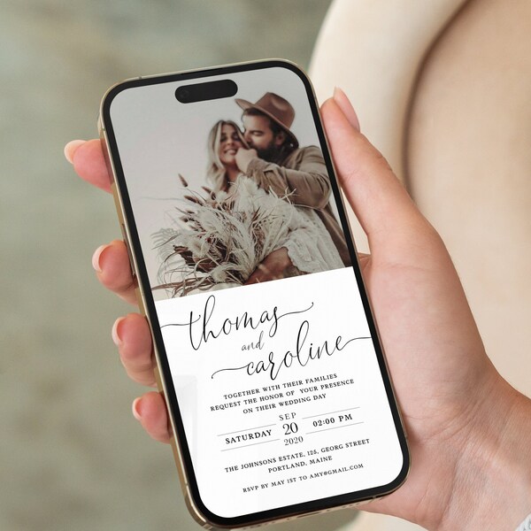 Phone Invitation - Etsy