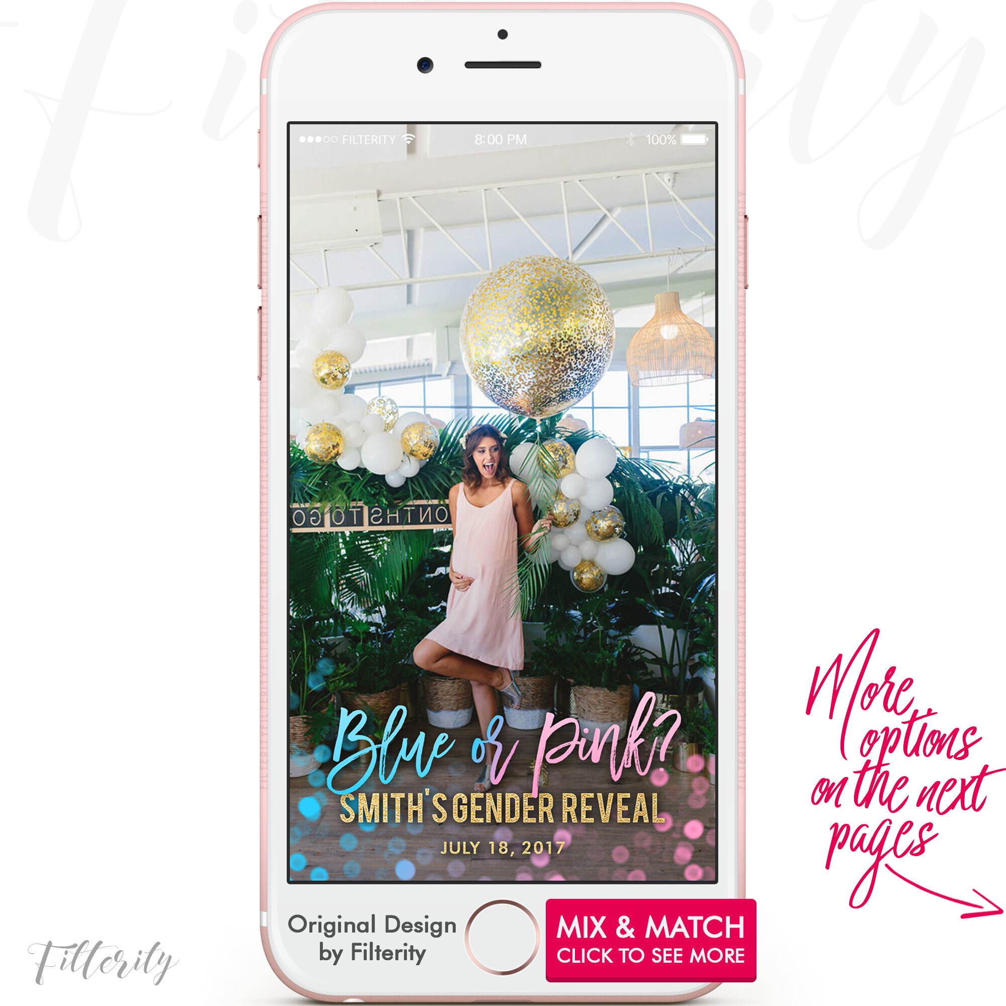 Snapchat geofilter Gender Reveal Snapchat Filter Baby Shower Twinkle ...