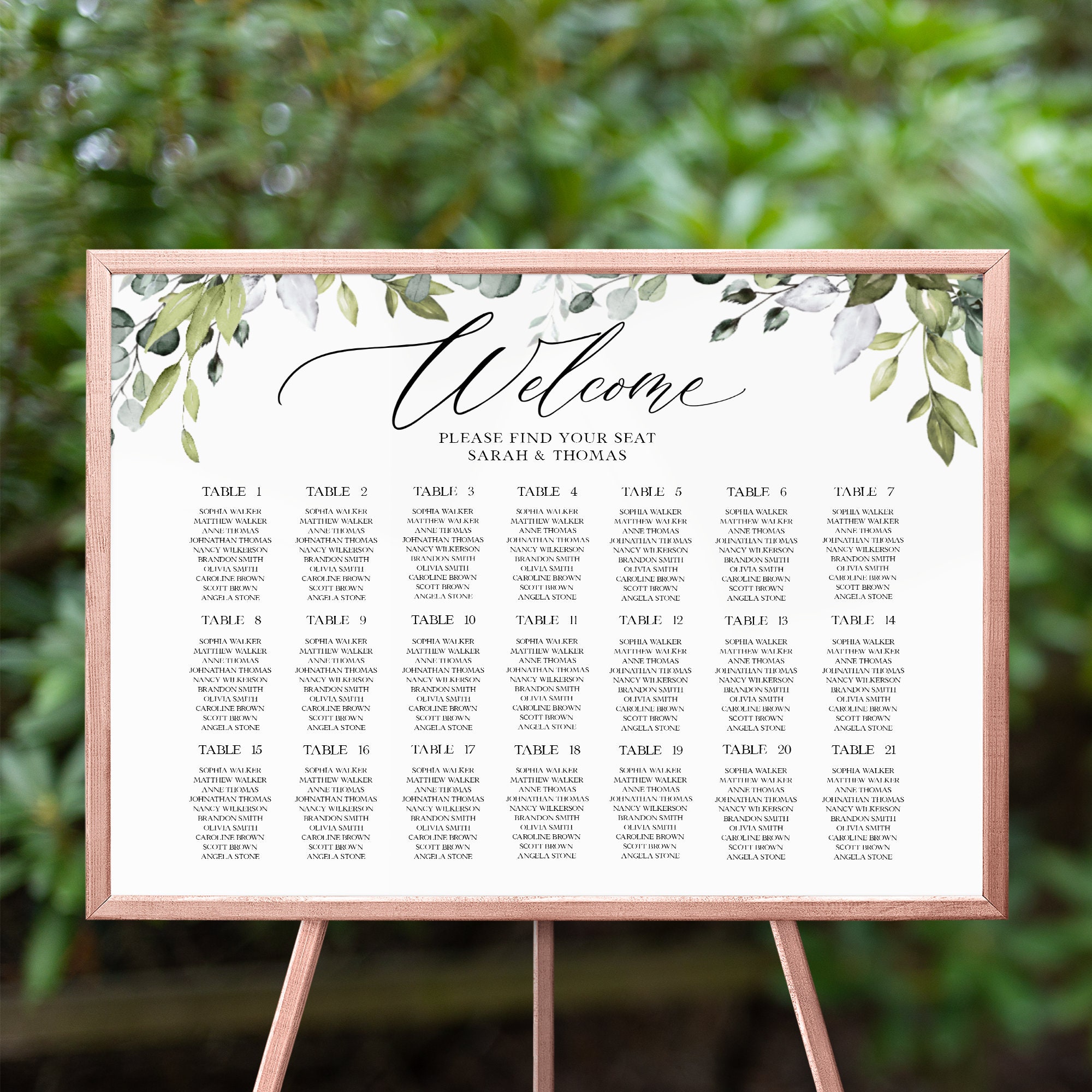 Wedding Seating Chart Template Wedding Seating Chart Board | Etsy
