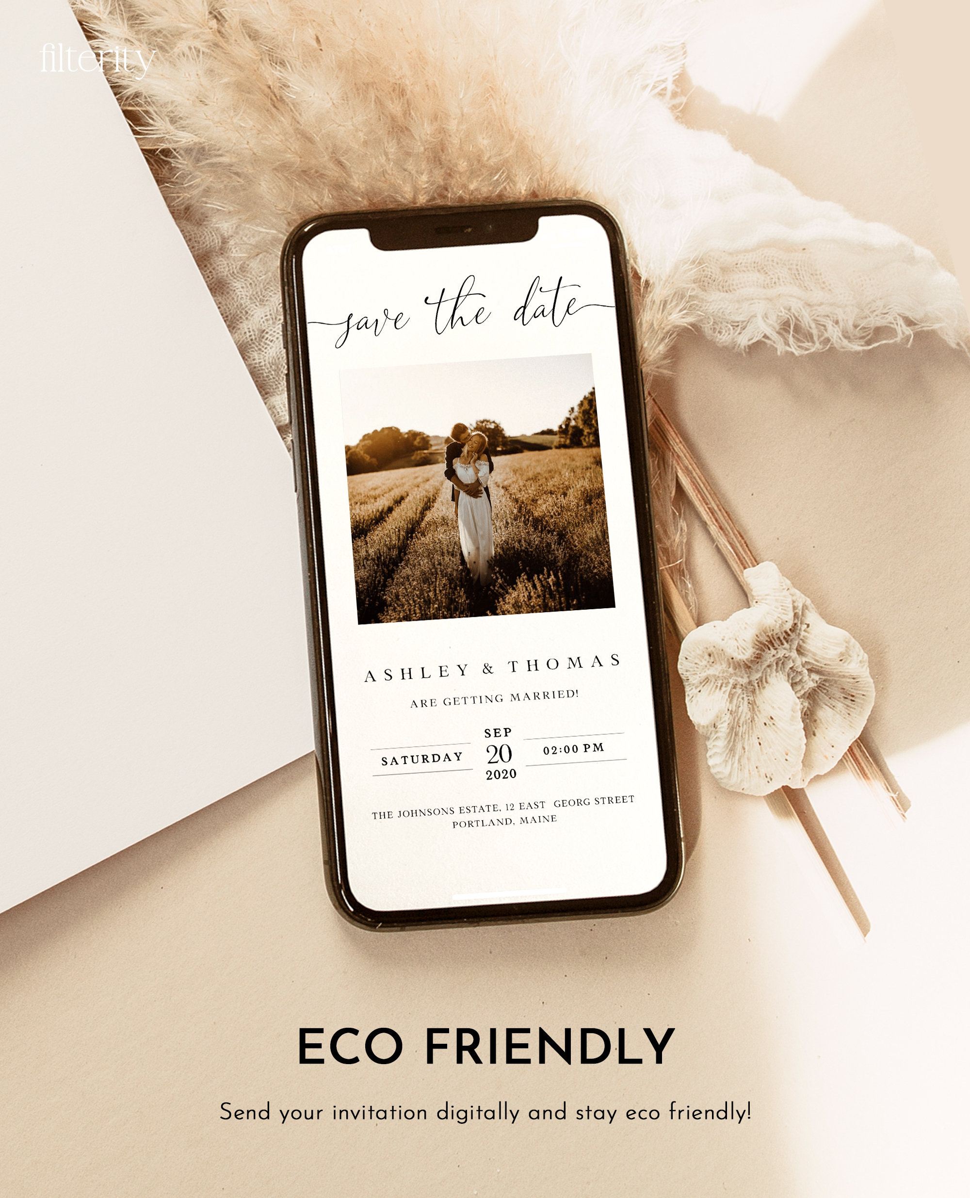 Save the Date Digital Electronic Save the Date Template Save - Etsy Canada