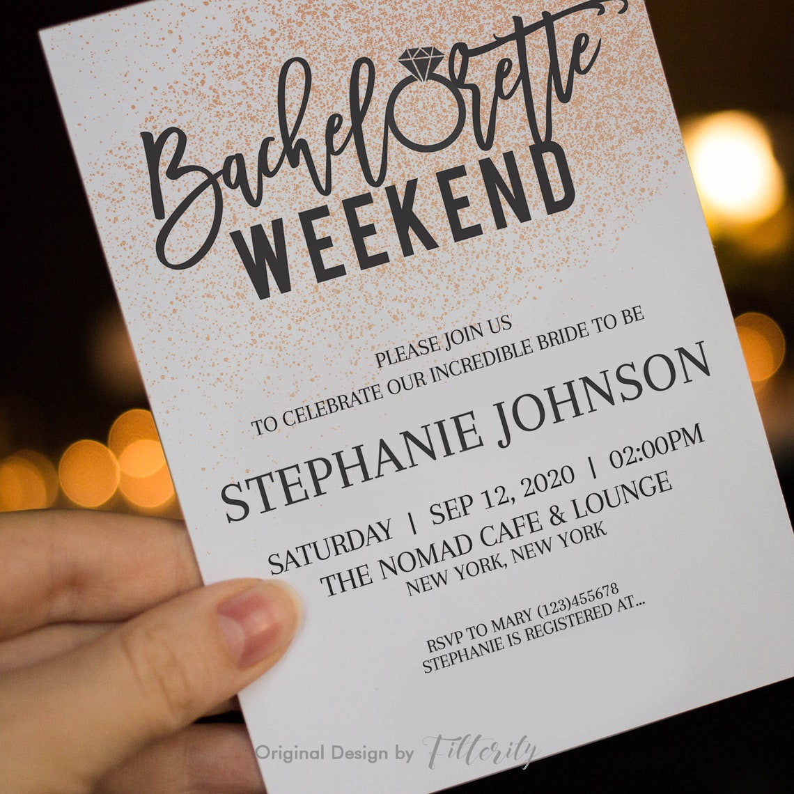 Bachelorette Invitation Template Instant Download | Etsy