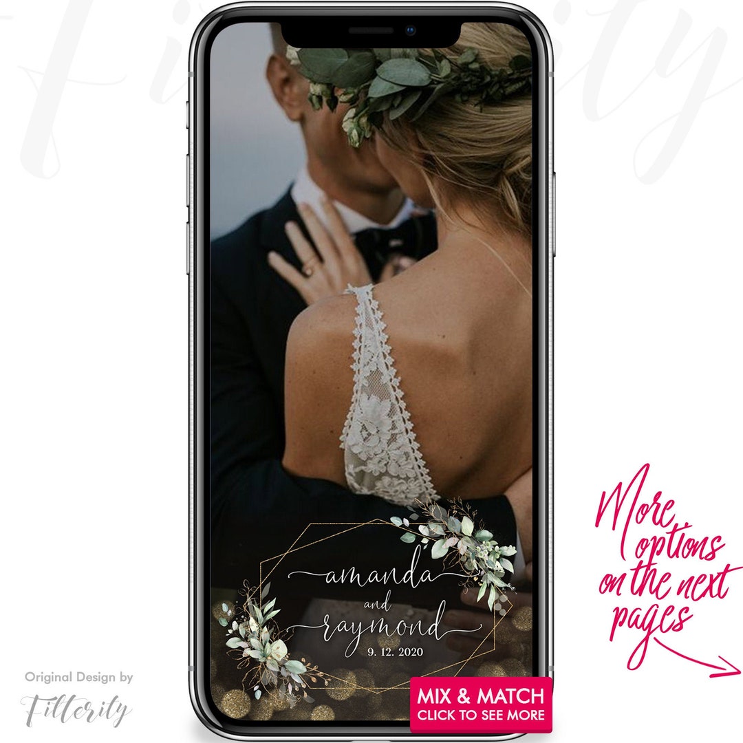 Wedding Snapchat Geofilter Wedding Snapchat Filter Wedding - Etsy