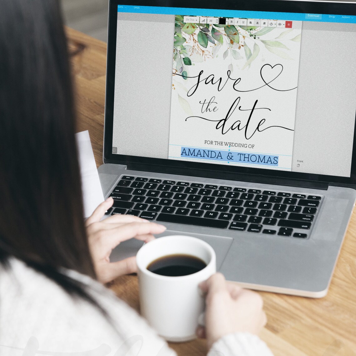 Electronic Save the Date Template Electronic Invitation Save - Etsy