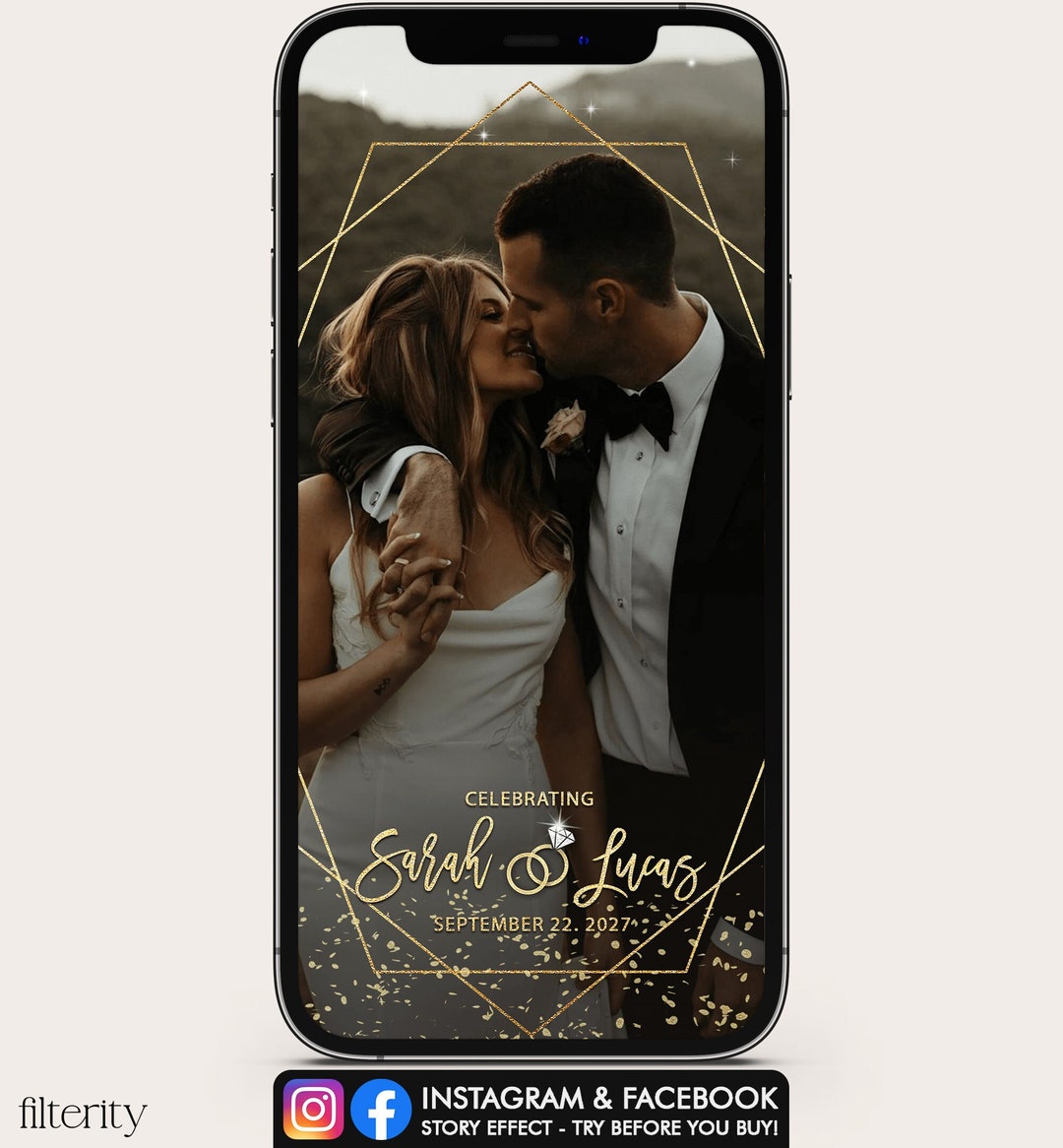 Wedding Instagram Filter, Wedding Instagram Effect, Custom Filter for ...