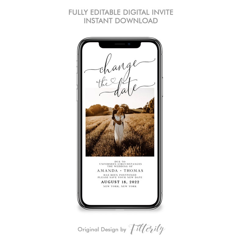 Change the Date, Save the Date, Change the Date Template, Save the Date ...