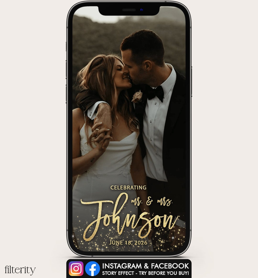 Wedding Instagram Filter, Wedding Instagram Effect, Custom Filter for ...