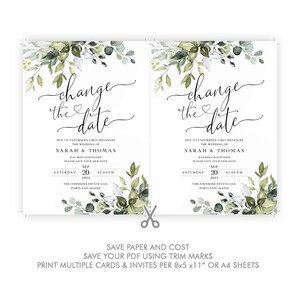 Change the Date, Save the Date, Change the Date Template, Save the Date ...