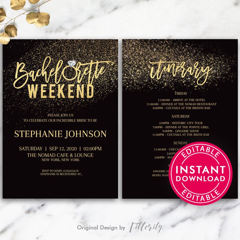 Bachelorette Party Invitations Bachelorette Party Invitations Etsy