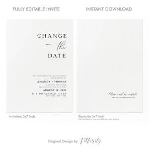 Change the Date, Save the Date, Change the Date Template, Save the Date ...