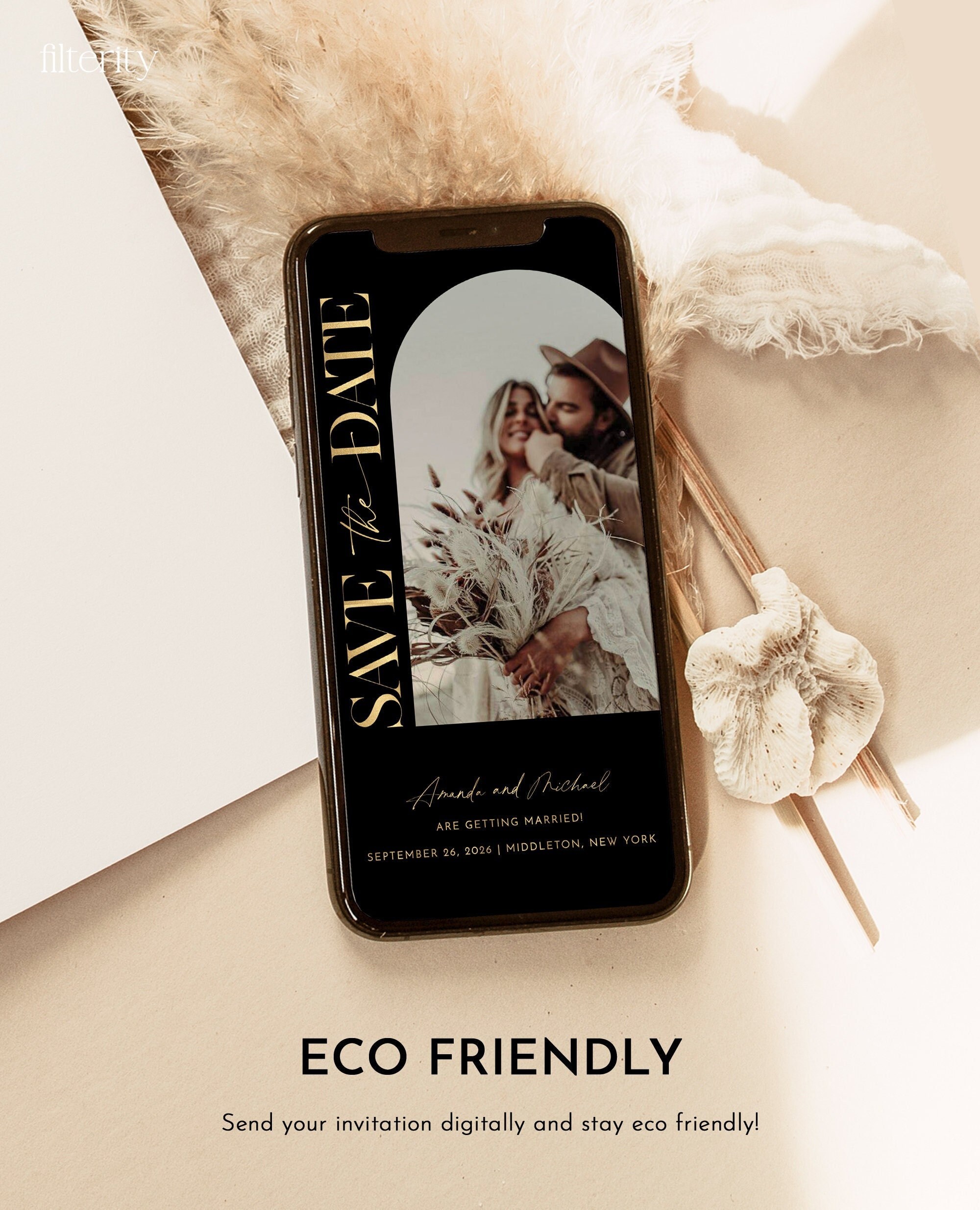 Digital Save the Date Template With Photo Save the Date - Etsy