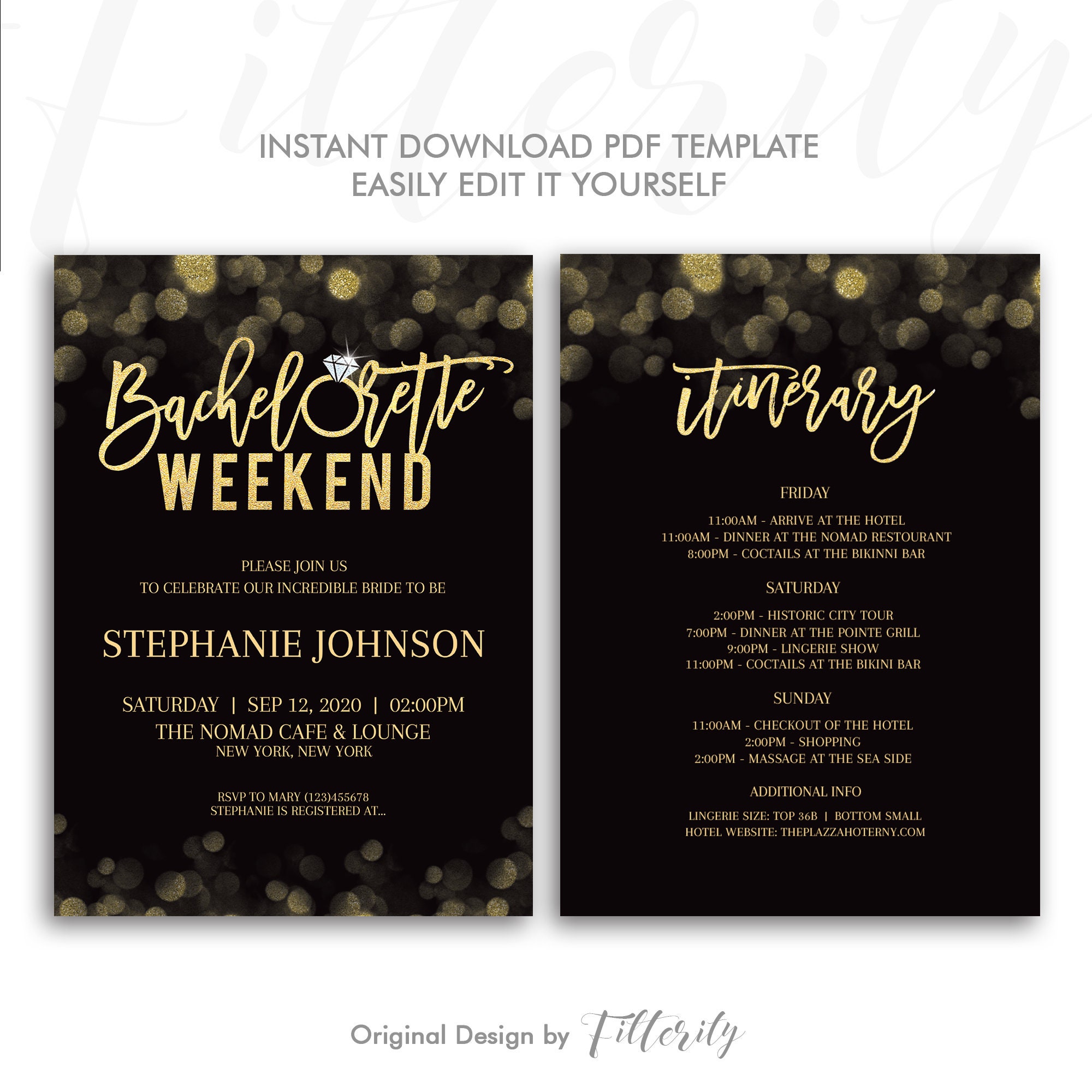 Bachelorette Party Invitations Wording