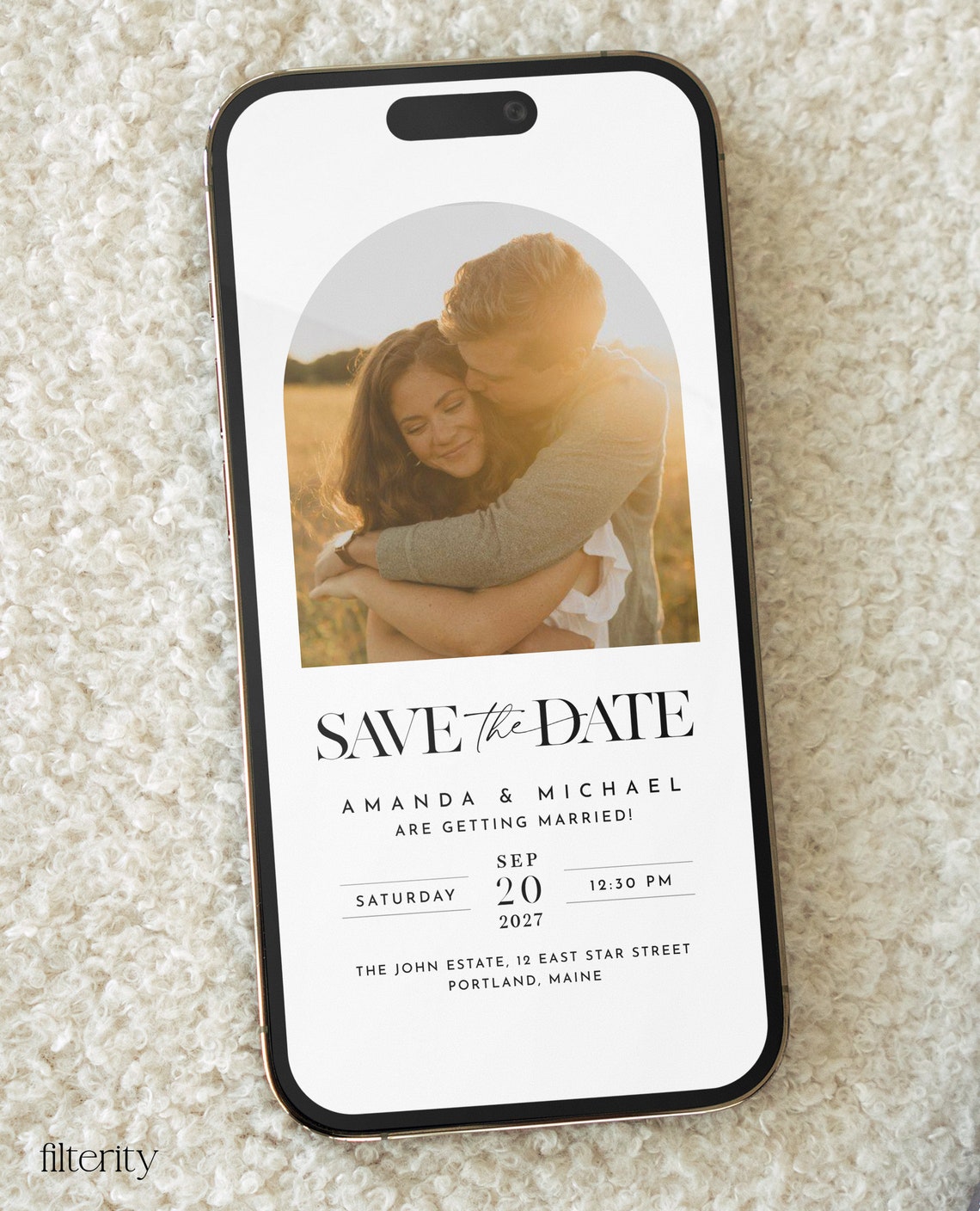 Digital Save the Date Template Electronic Save the Date With - Etsy
