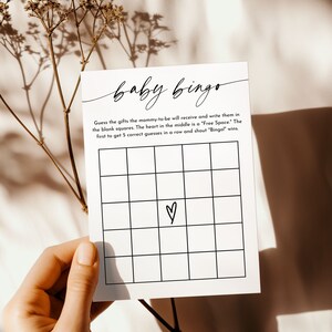 Baby Bingo Game - Baby Shower Games Bingo, Printable Baby Bingo, Baby ...