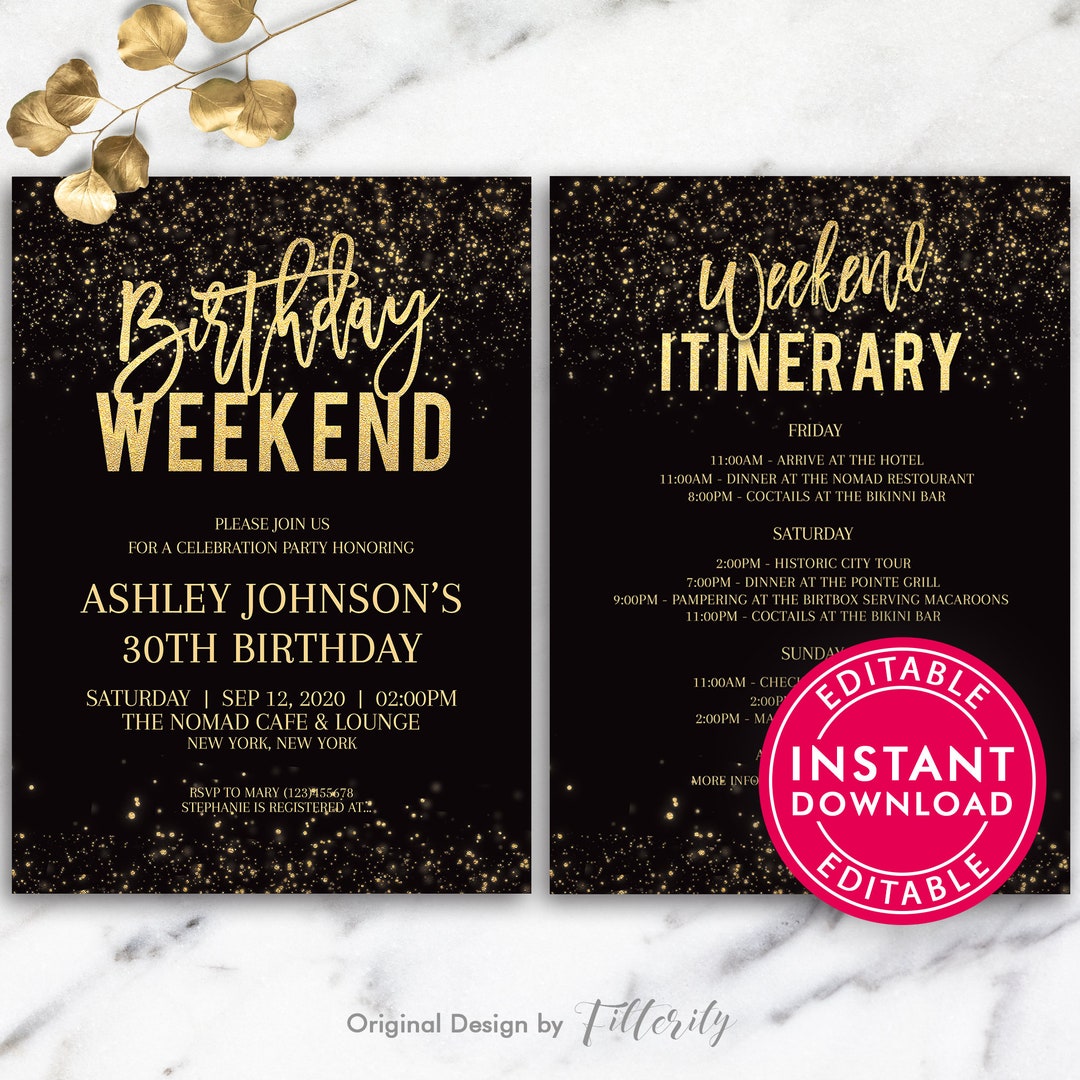 Birthday Invitations, Birthday Invitation Template, Printable Birthday ...