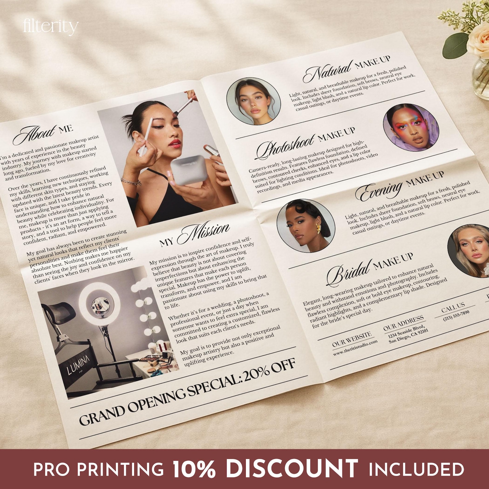 Beauty Salon Newspaper Template Editable on Canva, Business Newspaper ...