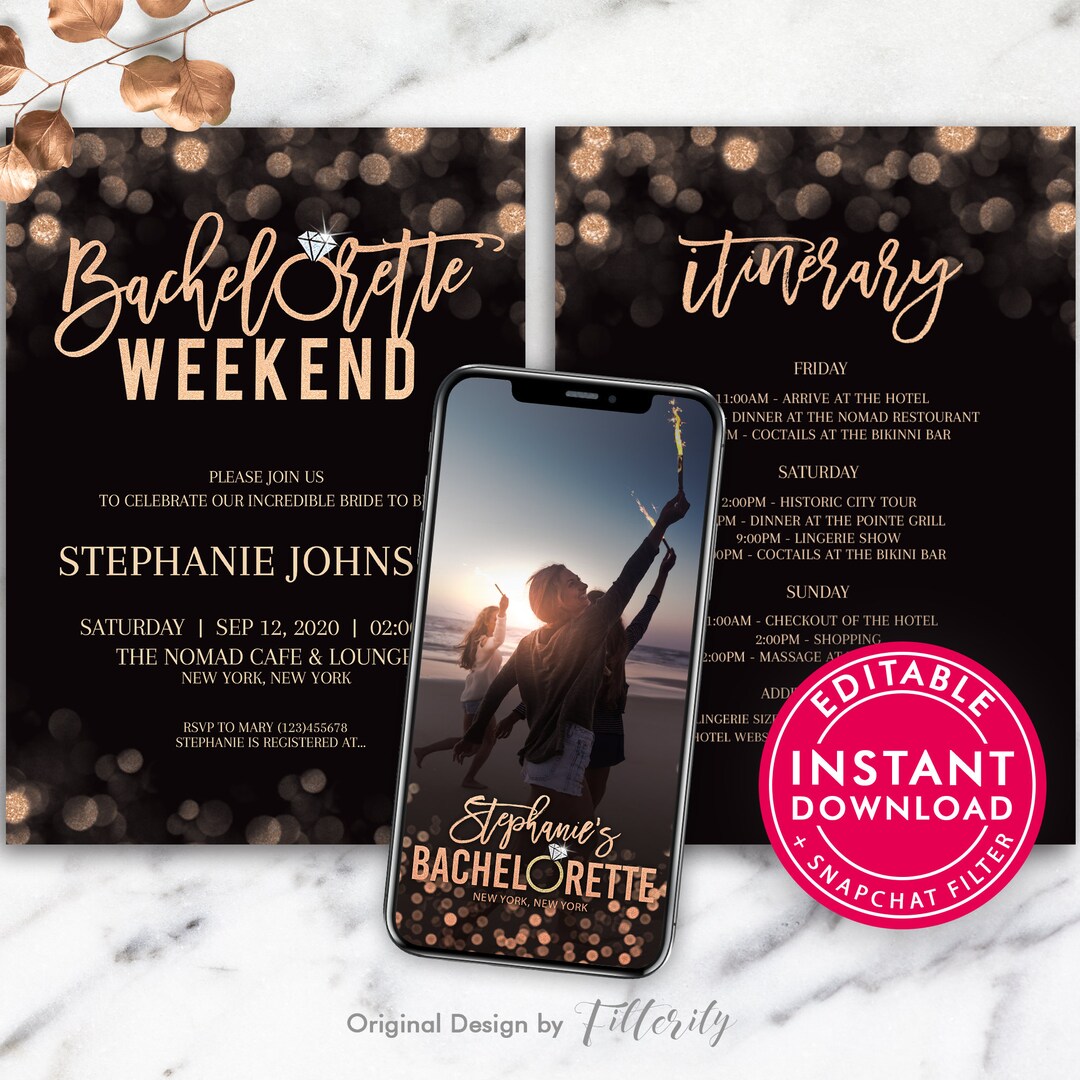 Bachelorette Party Invitations, Bachelorette Party Invitations With ...