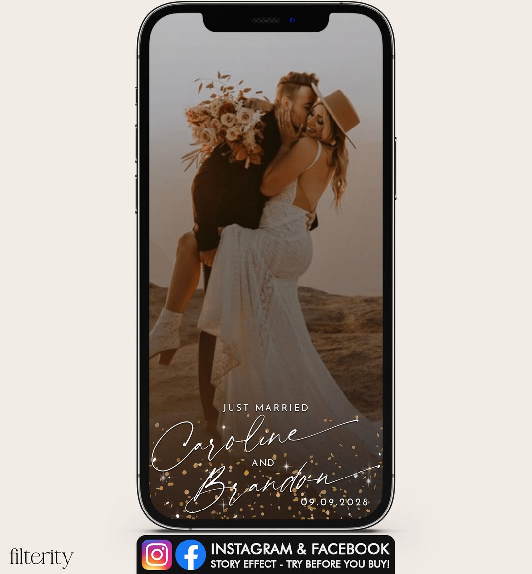 Wedding Instagram Filter, Wedding Instagram Effect, Custom Filter for ...