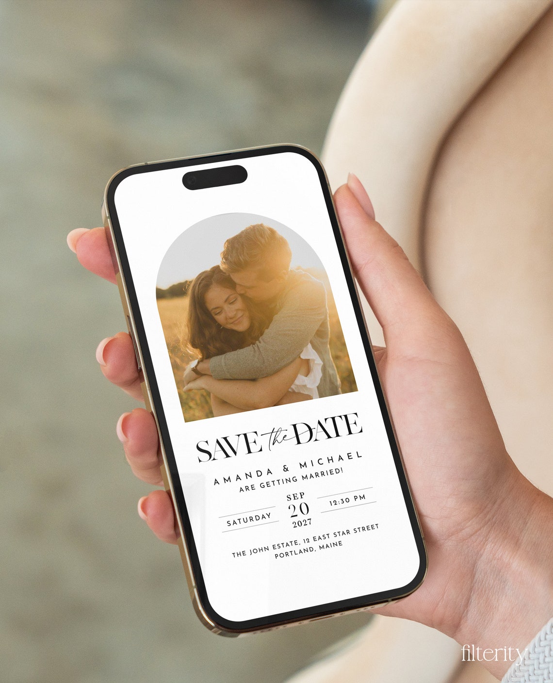 Digital Save the Date Template Electronic Save the Date With - Etsy