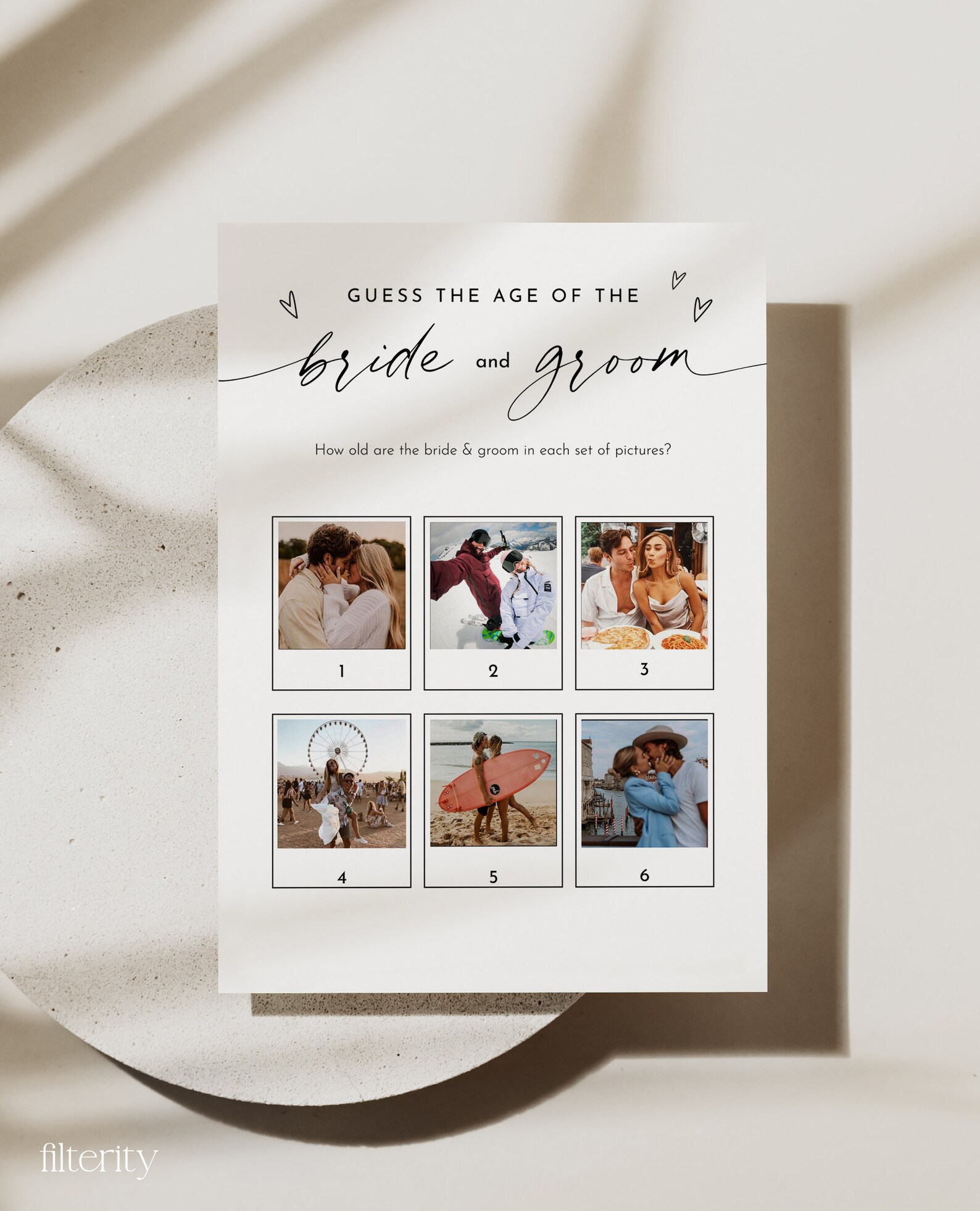 Guess the Age of the Bride and Groom, Bridal Shower Games Instant ...