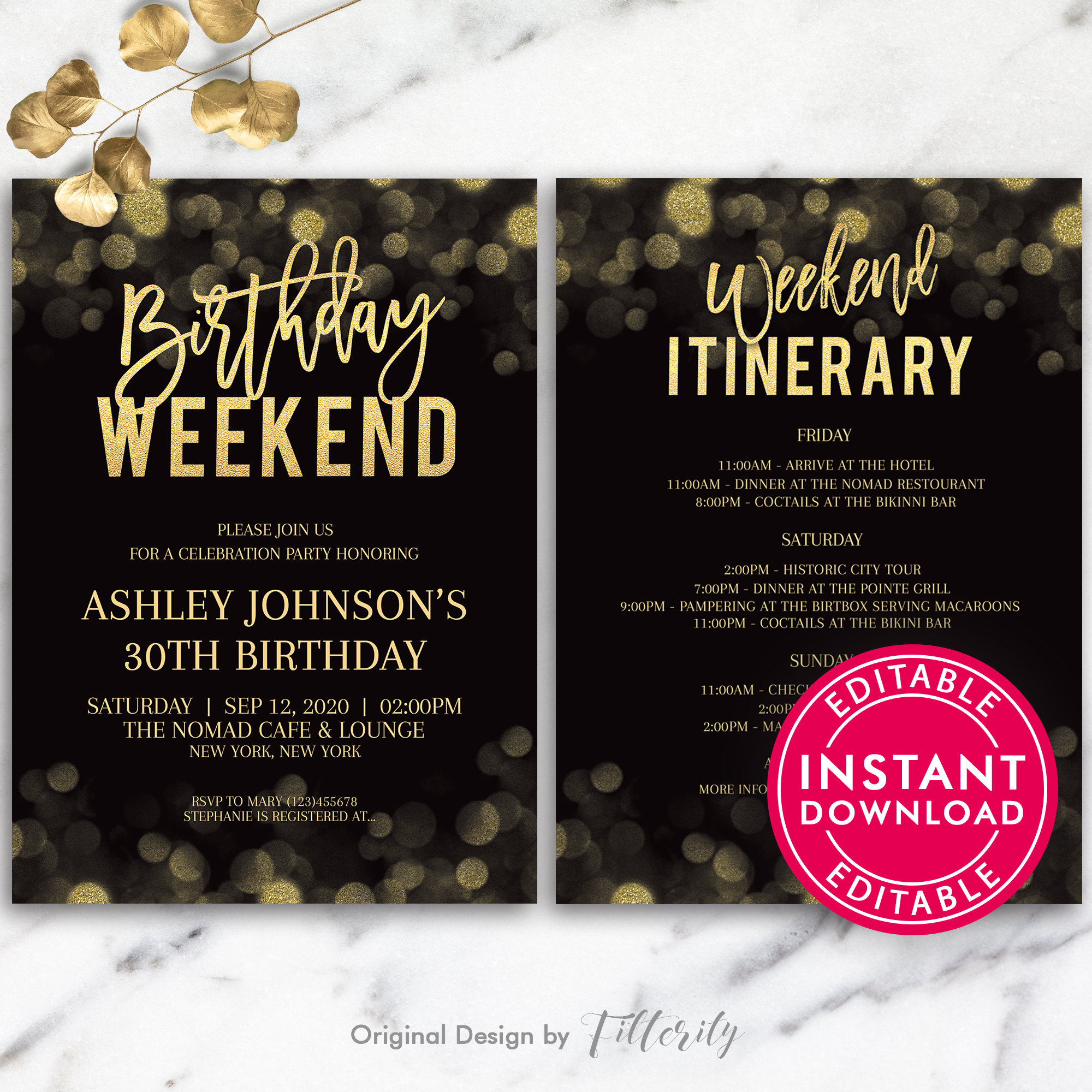 Birthday Invitations, Birthday Invitation Template, Printable Birthday ...