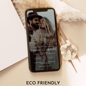 Digital Wedding Invitation Template, Electronic Wedding Invitation ...