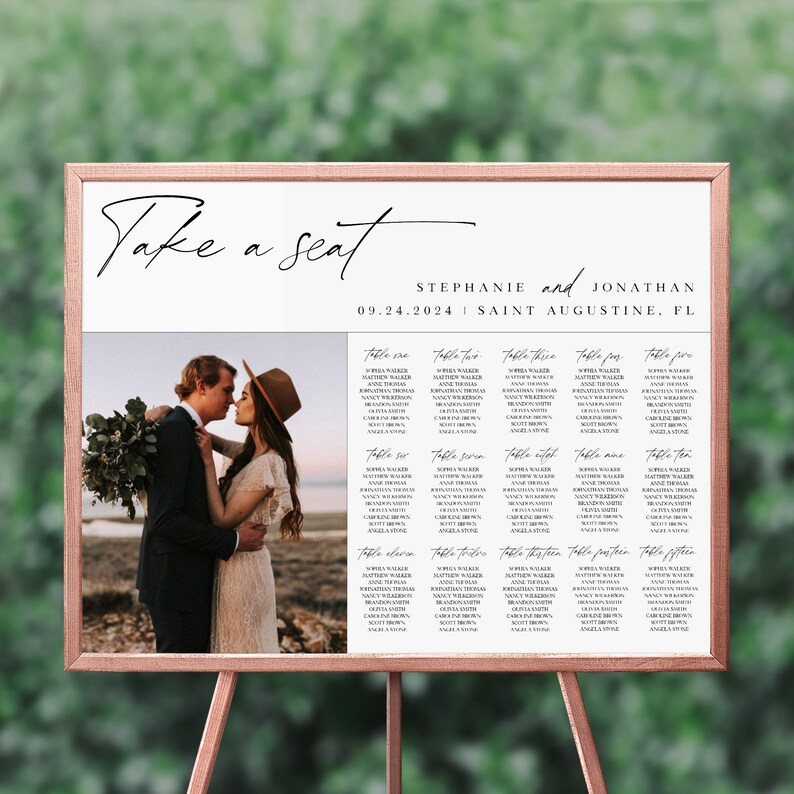 Wedding Seating Chart Template Wedding Seating Chart Board - Etsy