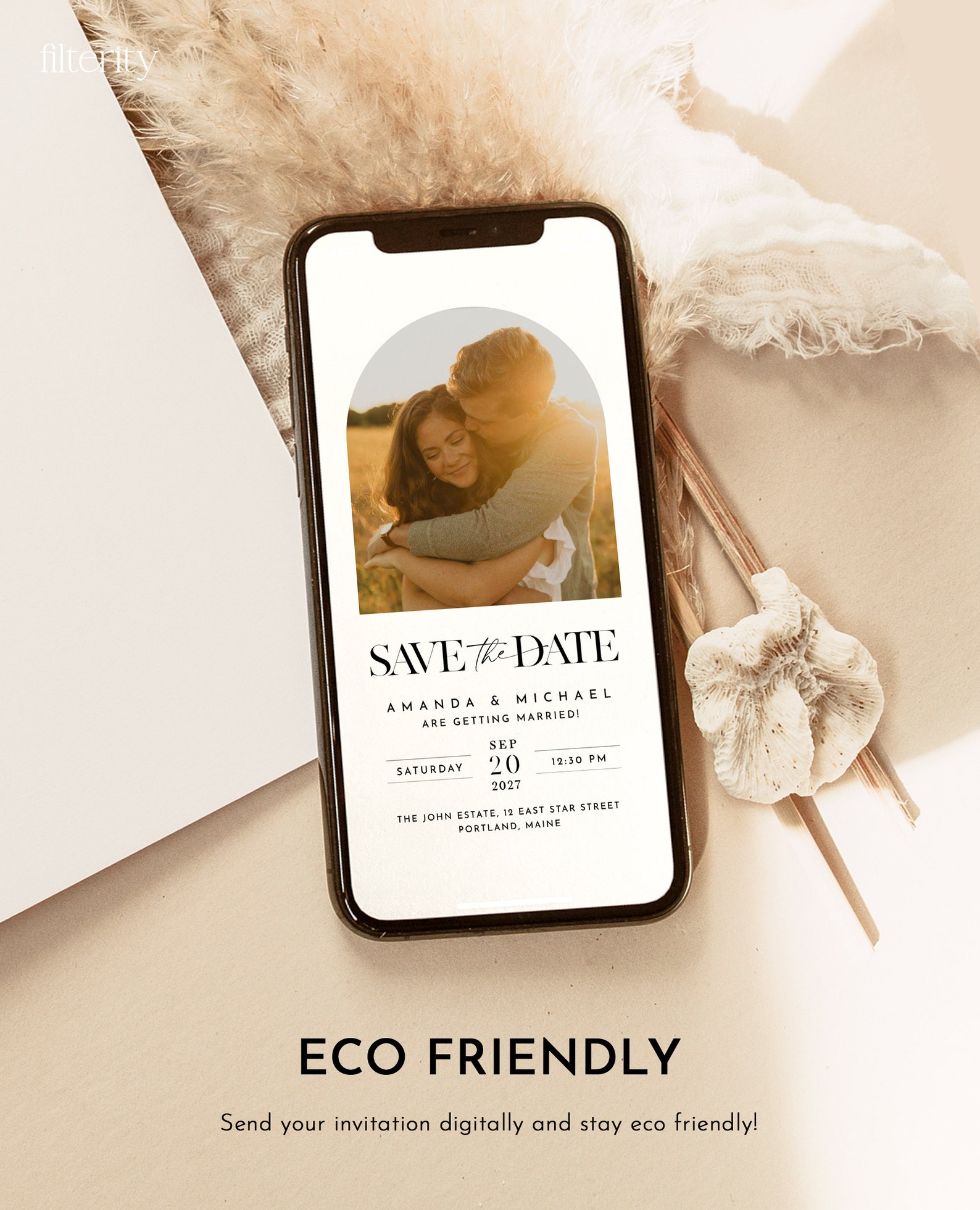 Digital Save the Date Template Electronic Save the Date With - Etsy