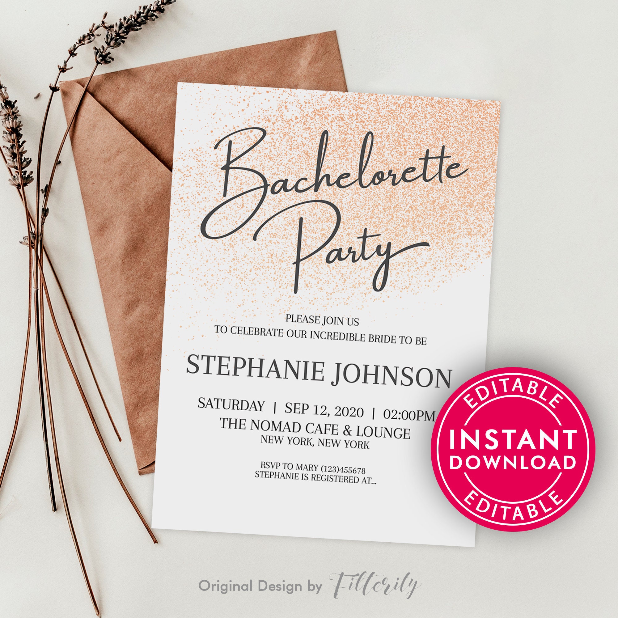 Bachelorette Party Invitations Bachelorette Invite Etsy