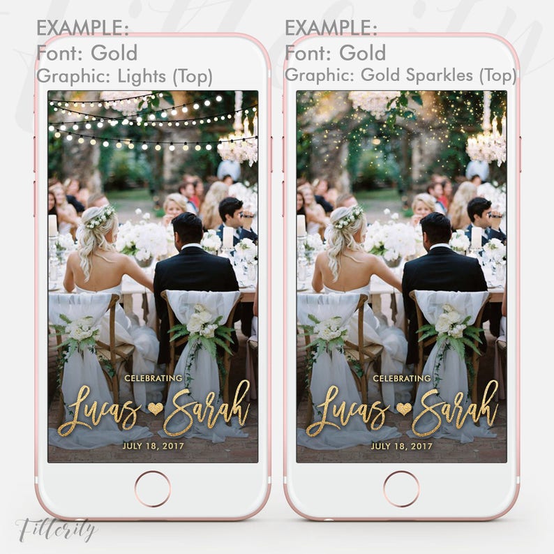 Wedding Snapchat Geofilter Wedding Snapchat Filter Wedding | Etsy