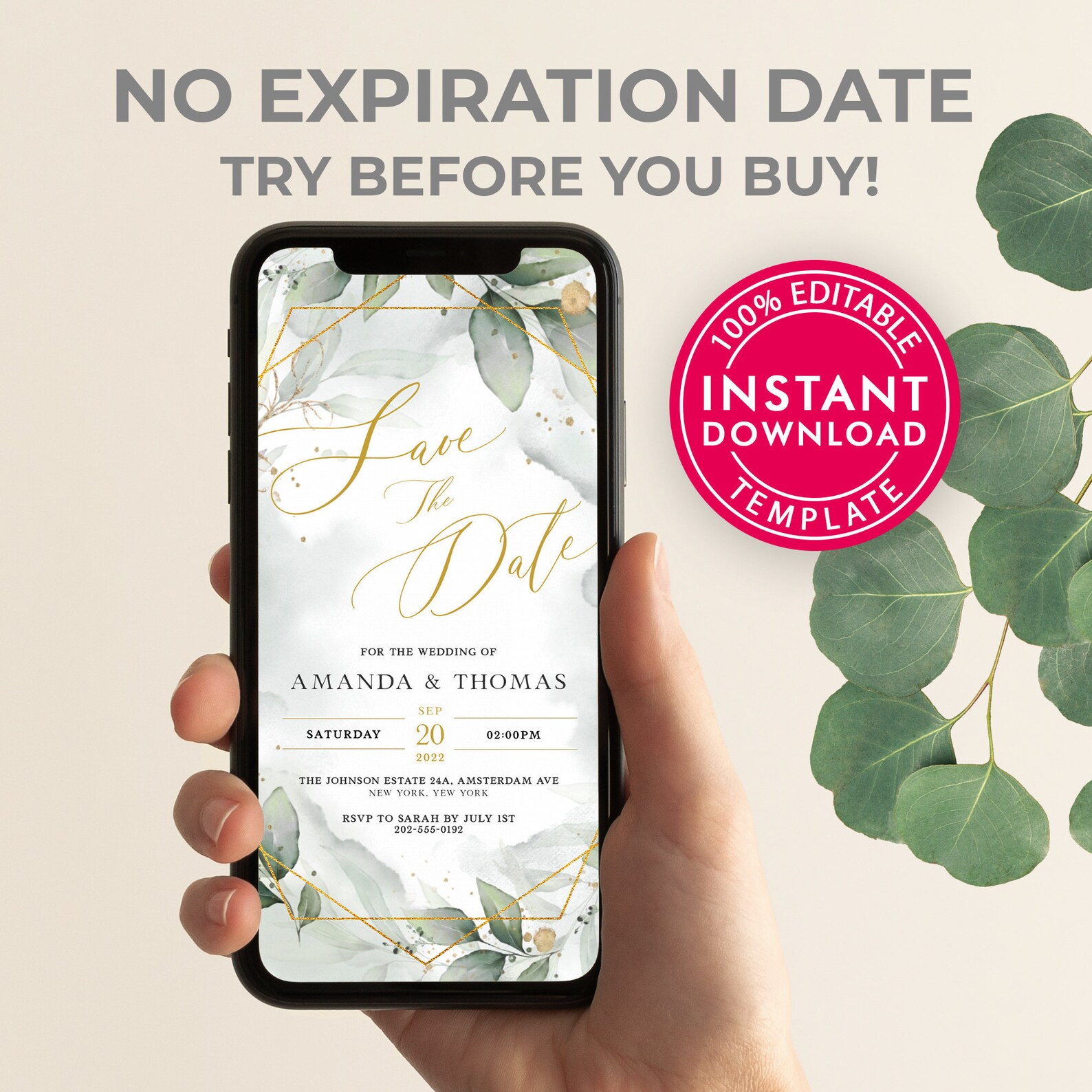 Electronic Save The Date Template Electronic Save The Date Template